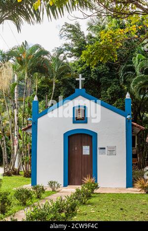 colonial style wooden chapel in Panama City Stock Photo - Alamy