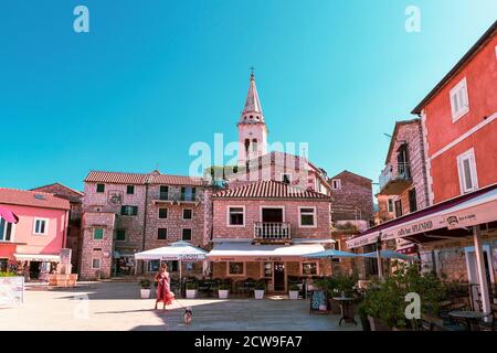 Center of Jelsa, Island Hvar Stock Photo - Alamy