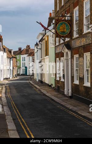 England, Kent, Deal, The Ship Inn Pub and Street Scene Stock Photo - Alamy