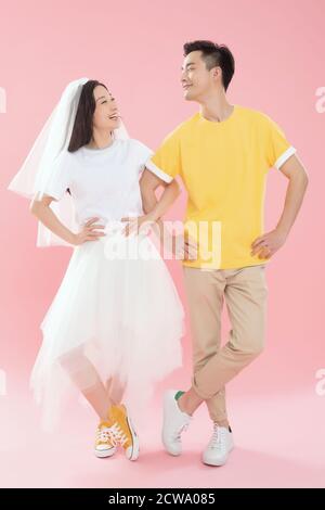 Her hands rested on her hips youth of the dancing partner Stock Photo ...