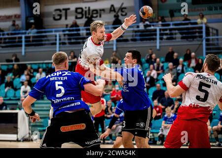 Kolding, Denmark. 28th Sep, 2020. KIF Kolding coach Andreas Toudahl ...