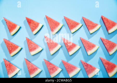 Rows of watermelon slices Stock Photo - Alamy