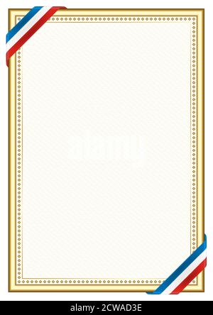 Vertical frame and border with Crimea flag, template elements for your ...