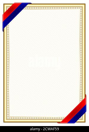 Vertical frame and border with Taiwan flag, template elements for your ...