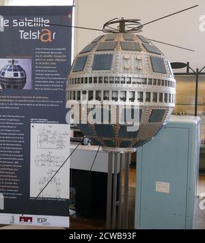 Model of the Telstar 1, a communications satellite launched by NASA on ...
