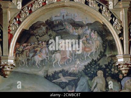Gentile da Fabriano, Adoration of the Magi,Pala Strozzi, three magi ...