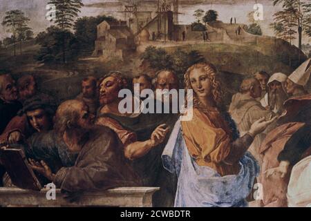 The Disputation On The Holy Sacrament By Raphael, The Vatican, Rome ...