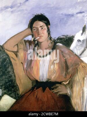 Gypsy with a Cigarette, by Edouard Manet, French, undated, oil on ...