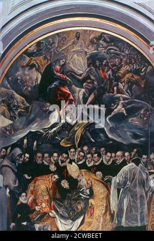The Burial of the Count of Orgaz (detail) 1586-88 by El Greco Stock ...