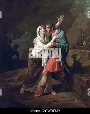 Eponine and Sabinus', 1802. Oil on canvas. Nicolas Andre Monsiau (1754 ...