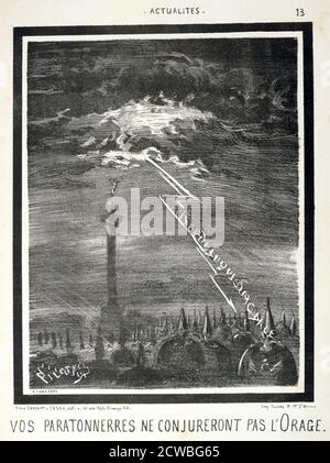 French war propaganda to the Franco-Prussian War, 1870/1871 Stock Photo ...