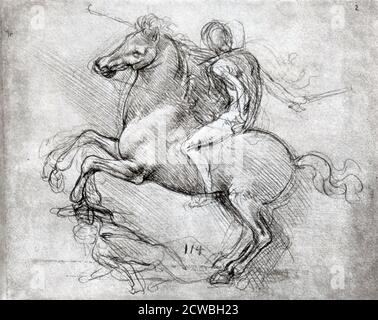 Leonardo da Vinci, Codex Windsor. Head of Leda 1506 Royal Collection ...