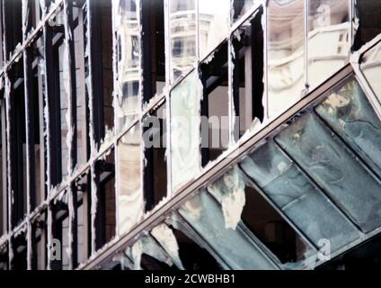 Photograph taken after the 1993 Bishopsgate bombing, when the ...