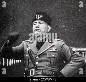 Italian Prime Minister Benito Mussolini, ca. 1920s Stock Photo - Alamy