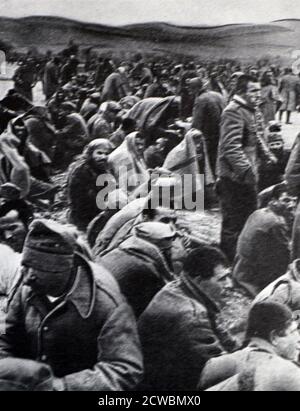 Photograph captured during World War I showcases a scene from the ...