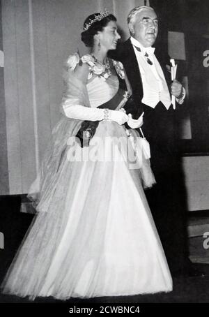 Queen visit to Australia 1954. February 10, 1954 Stock Photo - Alamy