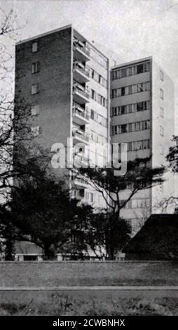 Council housing tower block apartments in England, UK built in the 1960 ...