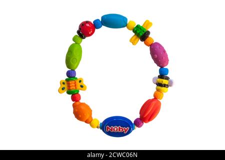 Nuby bug-a-loop teethers isolated on white background Stock Photo - Alamy