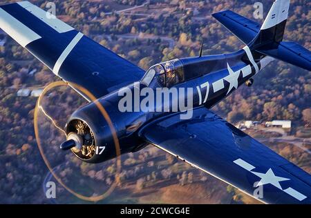 Grumman Wildcat FM2, built by General Motors, in Royal Navy Fleet Air ...