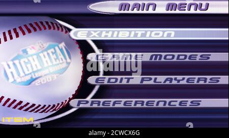 High Heat Major League Baseball 2004 - Sony Playstation 2 PS2 ...