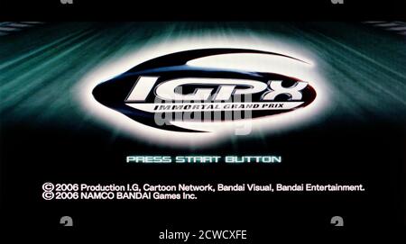 IGPX - Immortal Grand Prix - Sony Playstation 2 PS2 - Editorial use ...