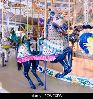 carousel horse Ocean City Maryland, Trimpers amusement park Stock Photo ...