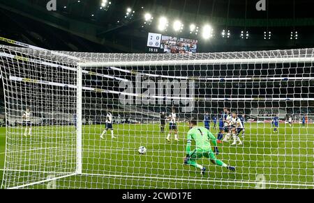 Chelsea's Timo Werner scores their side's first goal of the game during ...