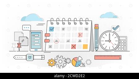 To do list concept. Daily routine and planning, time management Stock ...