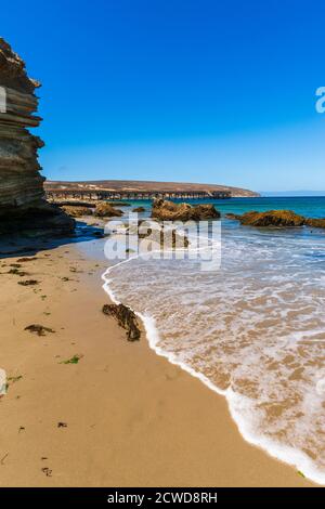The Beechers Bay pier, Santa Rosa Island, Channel Islands National Park ...