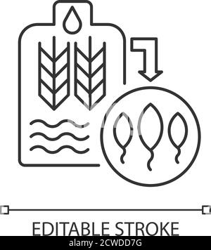 Brewing beer process pixel perfect linear icons set Stock Vector Image ...