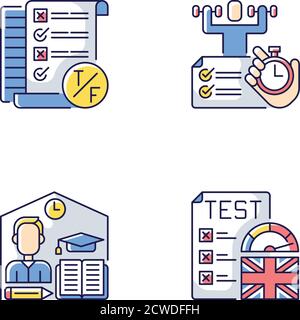 Physical assessment line icons collection. Palpation, Auscultation ...