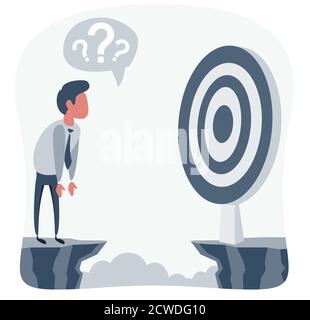 Cartoon of Man or Businessman Looking Confused on Another Man Walking ...