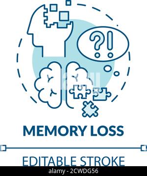 Memory impairment concept icon Stock Vector Image & Art - Alamy