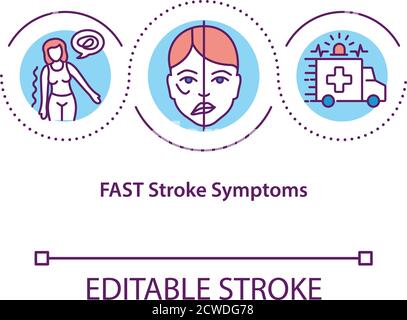 Stroke disease concept. Ischemic and hemorrhagic. Scientific medical ...