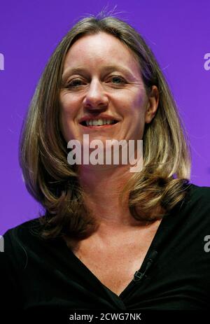 Justine Roberts, founder of Mumsnet speaks at Hay Frestival, Wales, 24 ...