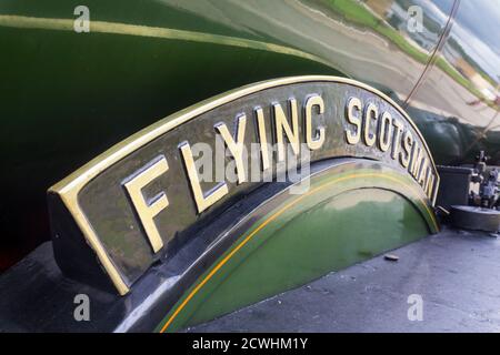 Flying Scotsman Nameplate Stock Photo - Alamy