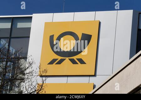The DHL (Deutsche Post DHL Group) headquarters building at Bonn in ...