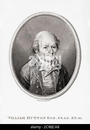 Portrait of William Hutton (1723-1815), William Hutton was an English ...