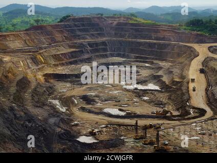Open-pit uranium mine in Kakadu National Park, Australia Stock Photo ...