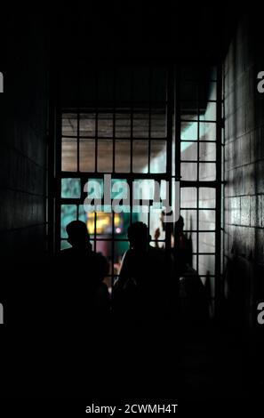 two inmates in prison cell, Poland. jail Stock Photo - Alamy