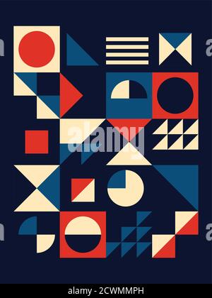 1970 retro seamless pattern in orange, pink, yellow and green colors ...