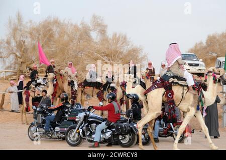 Harley Davidson bikers Riyadh Saudi Arabia Arabian Stock Photo - Alamy