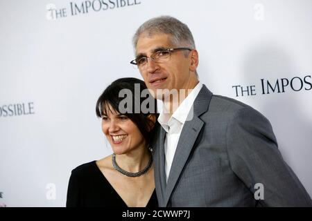 Maria Belon and Husband Enrique Belon at The Impossible Premiere at the ...