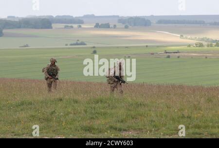 Westdown Camp on Salisbury Plain Stock Photo - Alamy