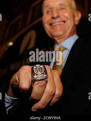 Boston Bruins hockey team owner Jeremy Jacobs listens during a news ...