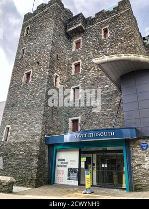 The Tower Museum in the city of Derry - Londonderry, northern Ireland ...