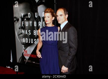 Michael Kelly and wife Karyn Mendel "The Adjustment Bureau" - New York ...