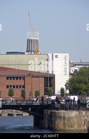 Albert Dock from Salthouse Dock, Liverpool, Merseyside, England, UK ...