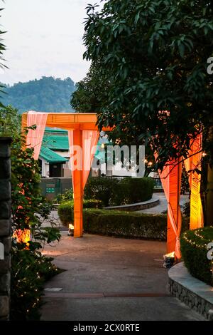 Traditional Indian Wedding Mandap Canopy with Floral Decorations ...