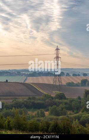 National Grid pylon, Yorkshire Stock Photo - Alamy